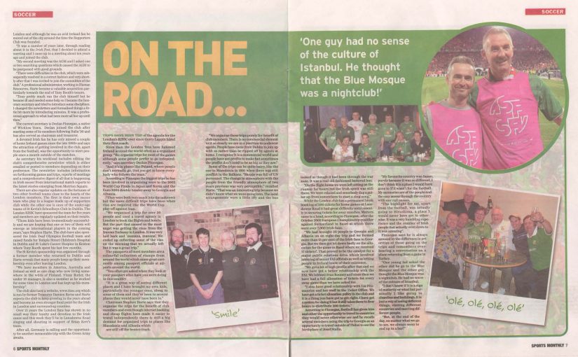 Irish Independent Article Sept 2005 - RISSC London